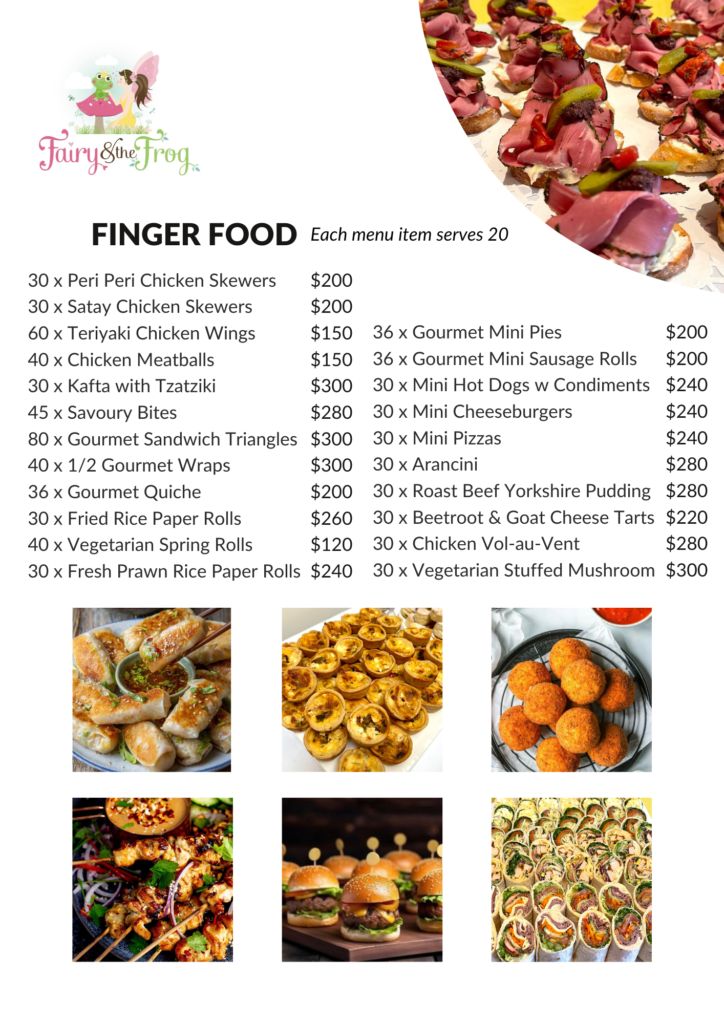 Parents Menu - Fairy and the Frog